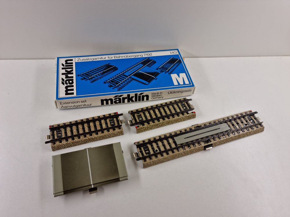 Märklin 7193 Zusatzgarnitur für Bahnübergang 7192 H0 (Gebraucht) in ...