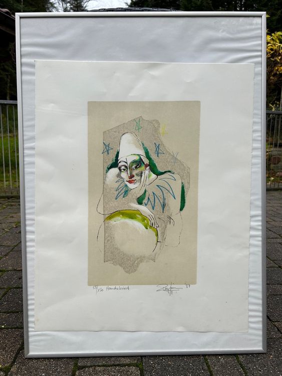 Handkolorierte Lithographie von Rolf Knie, 1987 (Gebraucht) in Oberwangen TG für CHF 50 – nur ...