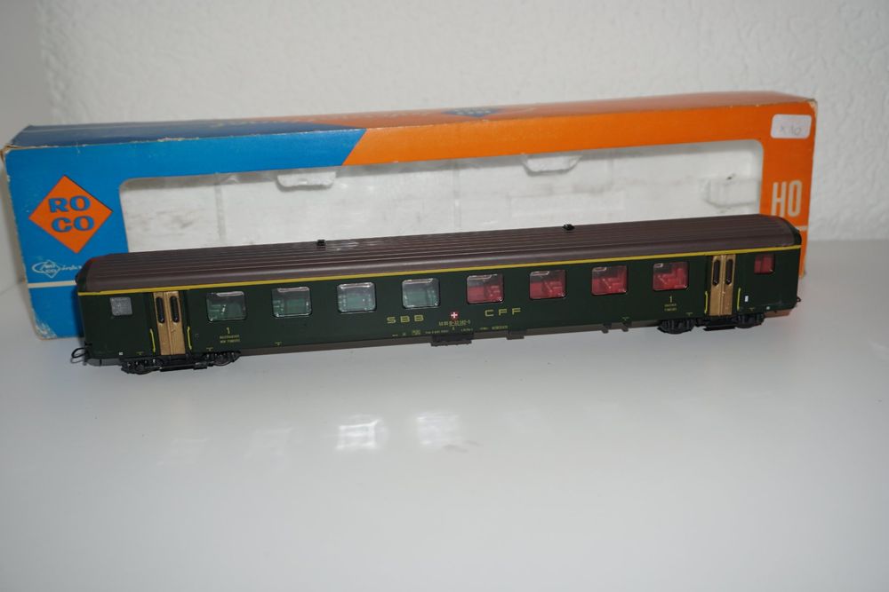 Roco 4239 - SBB EW II grün 1.Klasse H0/DC (Gebraucht) in Matten b ...