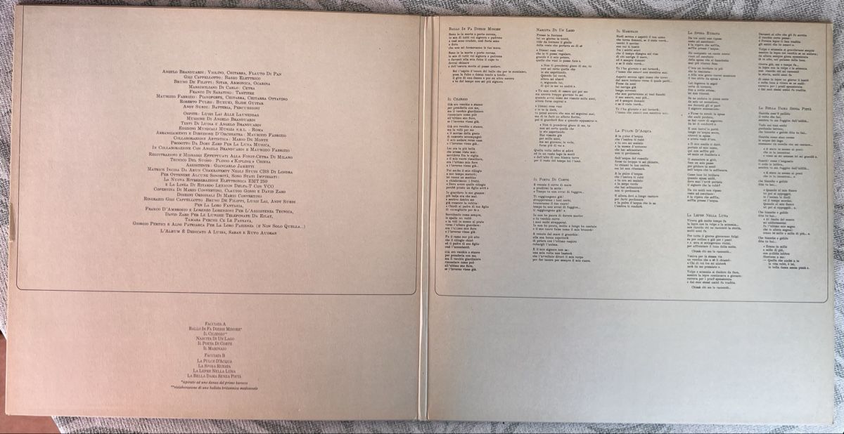 Angelo Branduardi "La pulce d'acqua" Vinyl-LP (Gebraucht) in Flumenthal ...