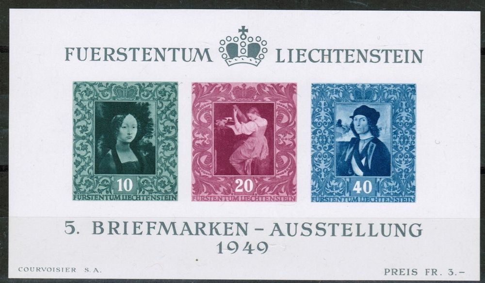 1949 Sonderblock Briefmarkenausstellung postfri SBK 200.00 | Kaufen auf Ricardo