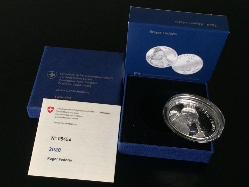 20 Franken 2020 Roger Federer Gedenkmünze PP | Kaufen auf Ricardo