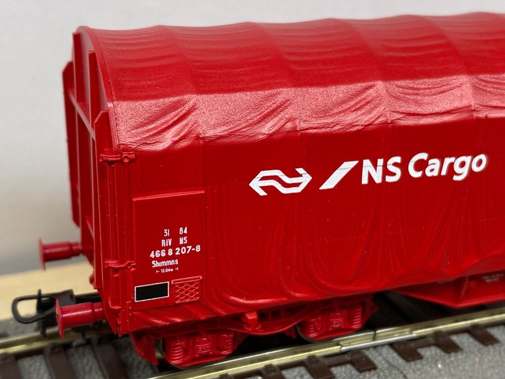 3 x Roco (H0 GS) NS/SNCF vierachsige Schiebeplanenwagen | Kaufen auf ...