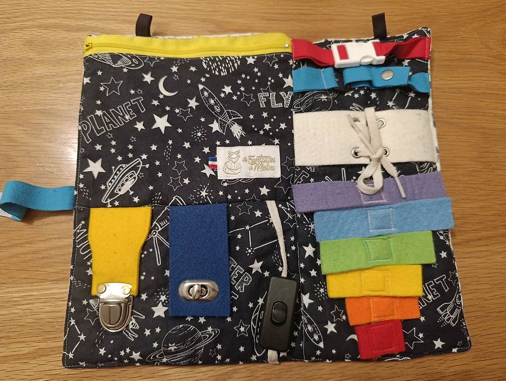 Busy board ? Tableau d?activités éducatif enfant (fait main) (D ...