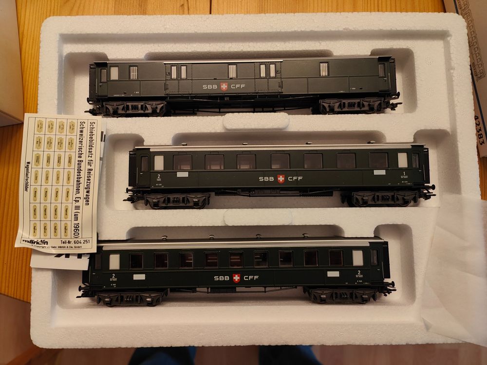 Oldtimerwagenset SBB 42383 (Neu und originalverpackt) in Balterswil für ...