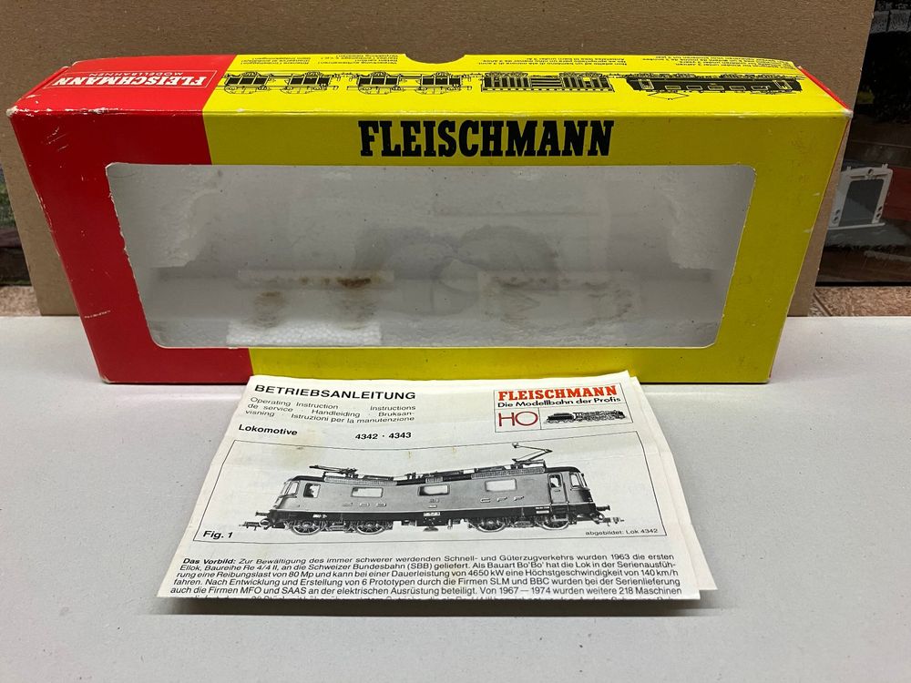 Fleischmann 4342 SBB Re 4/4'' 11178 rot, H0 GS analog | Kaufen auf Ricardo