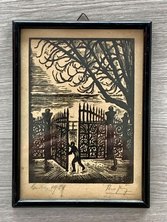 GLINZ THEO, schöner Holzschnitt von 1928, signiert (Gebraucht) in Degersheim für CHF 30 – mit ...