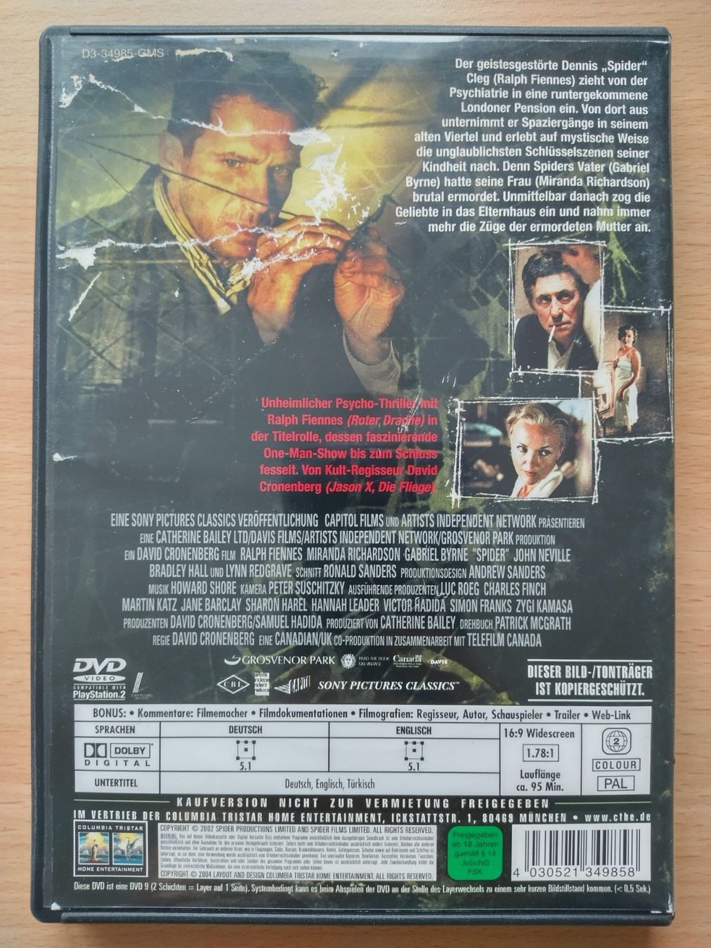 Spider - Düsterer Psychothriller (Gebraucht) in Jona für CHF 3 – mit ...