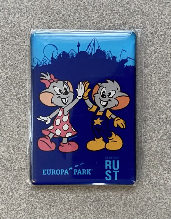 NEU Retro Magnet Ed & Edda Euromaus(i) Europapark Rust (Neu und ...