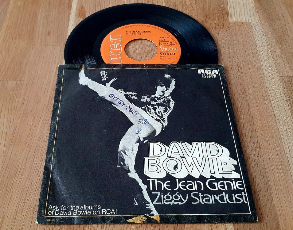 DAVID BOWIE, The Jean Genie, Single, sehr gut! (Gebraucht) in ...