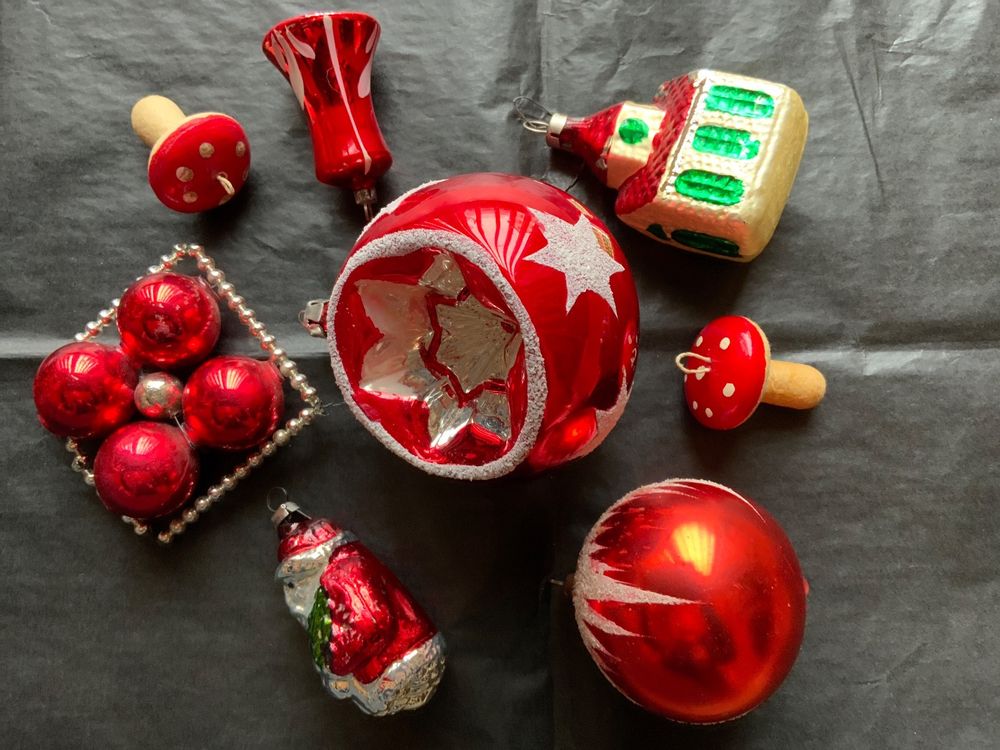 Alter Weihnachtsschmuck Lot Rot | Kaufen auf Ricardo