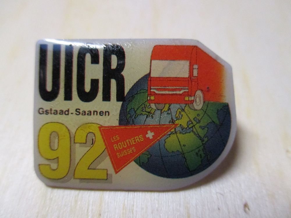 Truck LKW UICR Les Routiers Suisse 1992 Gstaad Saanen Pin | Kaufen auf ...