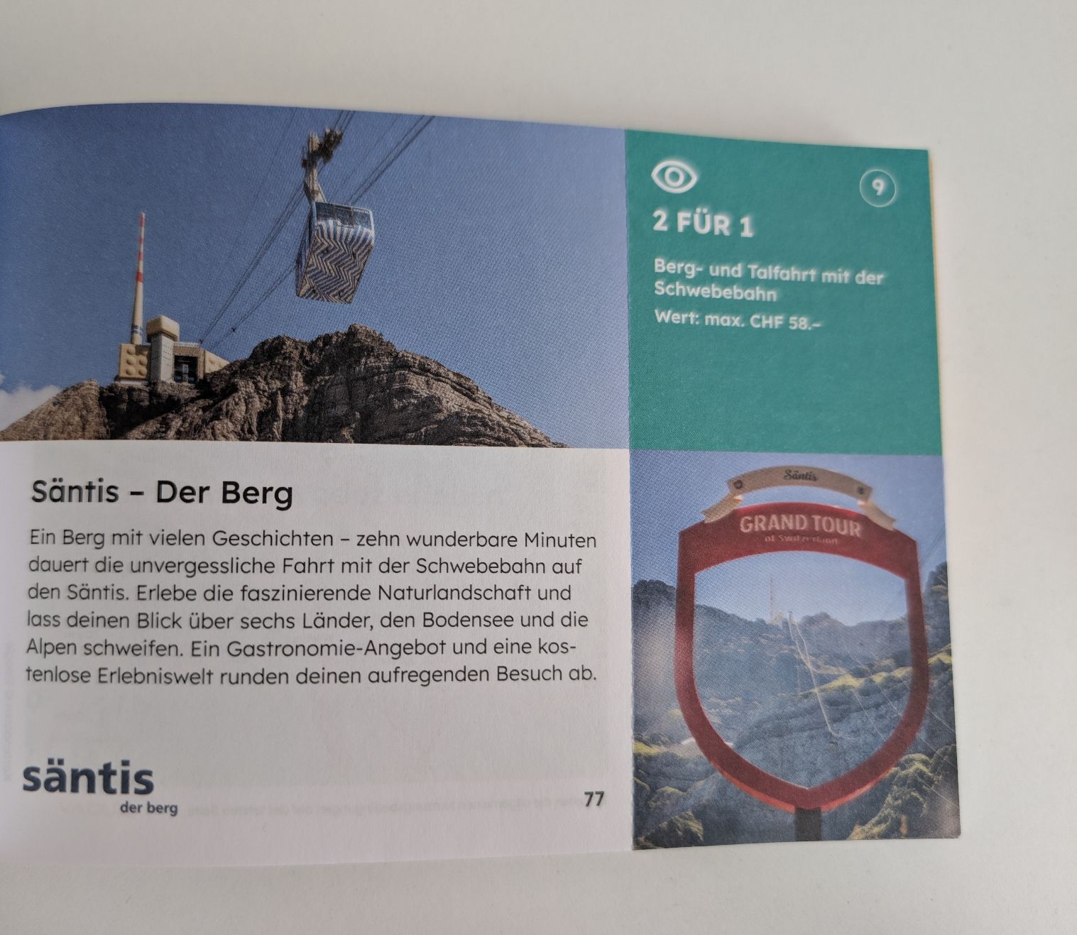 Gutschein Säntis 2 für 1 Ticket, gültig bis 30.11.25 (Neu und ...