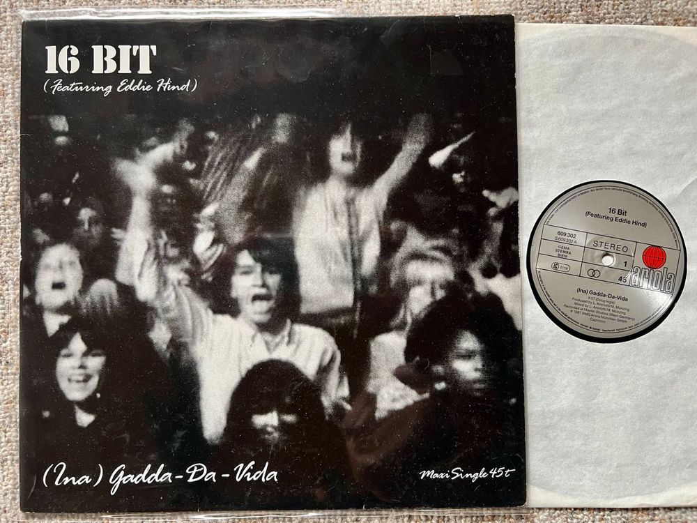 16 Bit Featuring Eddie Hind – (Ina) Gadda-Da-Vida - Maxi '87 (Gebraucht ...