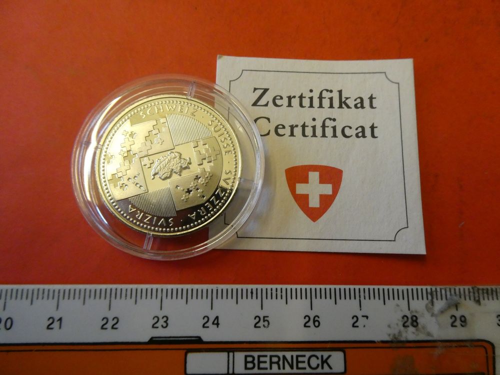 Farbmedaille "Unsere schöne Schweiz" 30 mm - Zürich (Neu (gemäss Beschreibung)) in Hinterforst ...