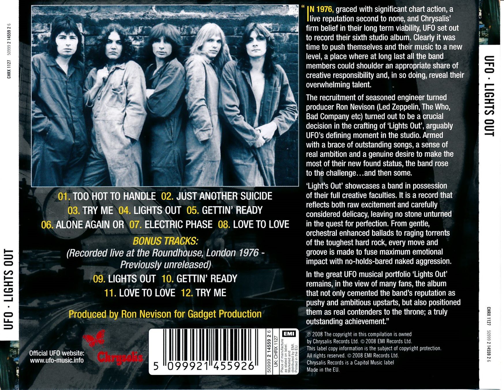 UFO - LIGHTS OUT (CD mit Bonus-Tracks) (Gebraucht) in Hedingen für CHF ...