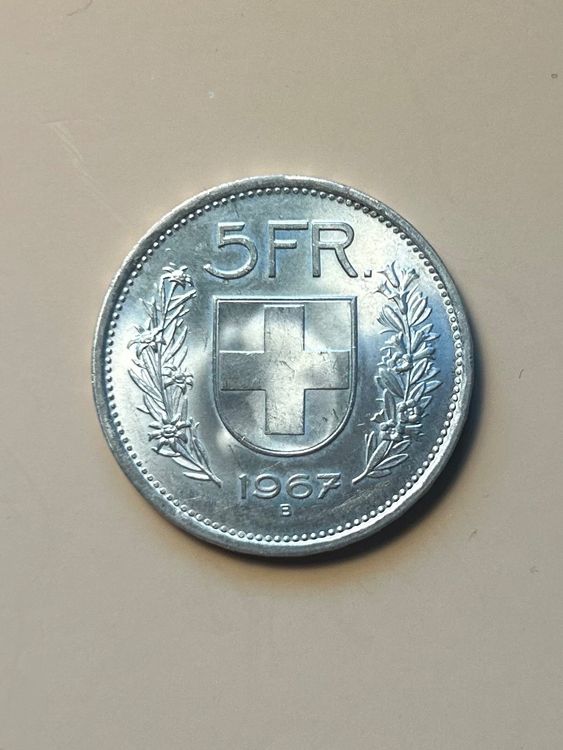 5 Franken 1967, seltene Münze, Top Zustand! (Gebraucht) in Birmensdorf ZH für CHF 14.25 – mit ...