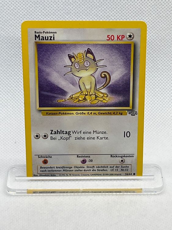 Pokémon Karte Mauzi 56/64 Dschungel (Gebraucht) in Hinterkappelen für ...