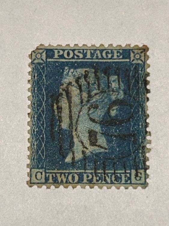TWO PENCE blau, schöner Stempel | Kaufen auf Ricardo