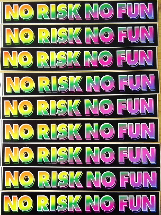 Restposten 9 Sticker NO RISK NO FUN | Kaufen auf Ricardo