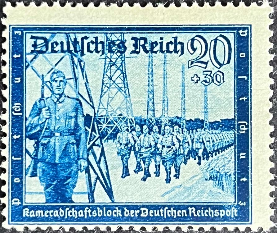 Hist. Briefmarke Deutsches Reich 20+30 blau (Gebraucht) in Chiasso für ...