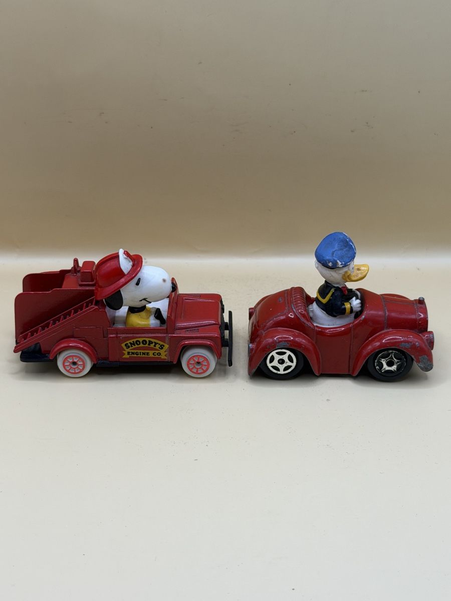 2 Vintage ESCI Figurenautos Snoopy & Donald Made in Italie (Gebraucht ...