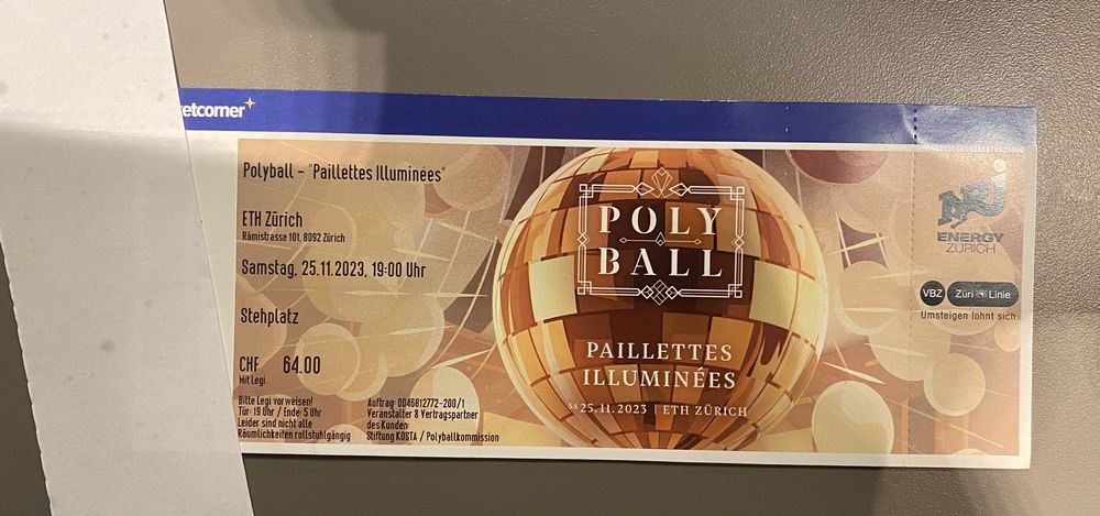 Polyball Ticket 2023 | Kaufen auf Ricardo