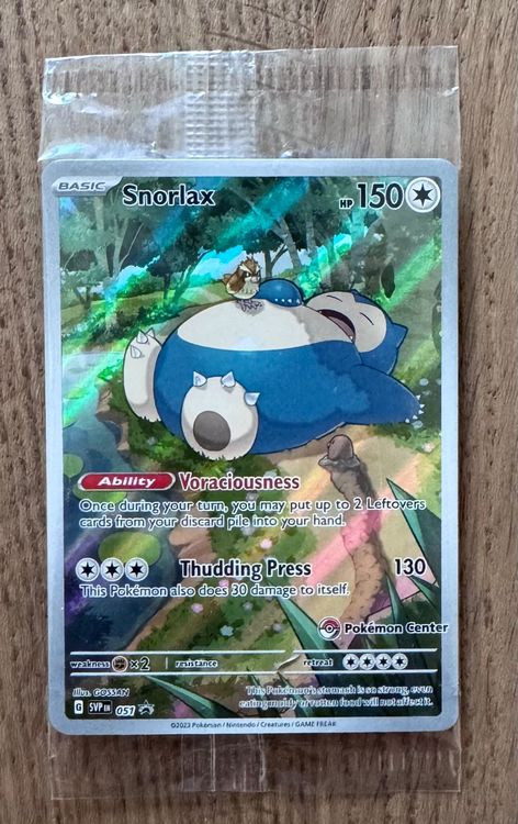 Snorlax STAMPED PROMO Pokemon Center SVP 051 OVP Mew 151 | Kaufen auf Ricardo