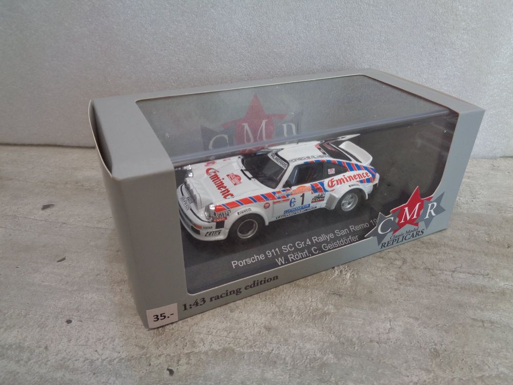 CMR 1:43 Porsche 911 SC Gr.4 Rallye San Remo Walter Röhrl (Neuf avec ...