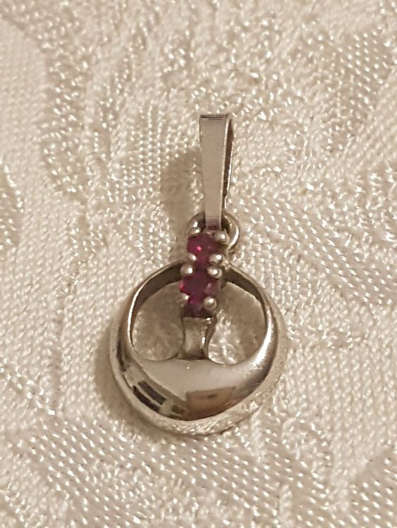 Echte Rubine schöner Anhänger gest. 925 (Gebraucht) in Basel für CHF 9 ...
