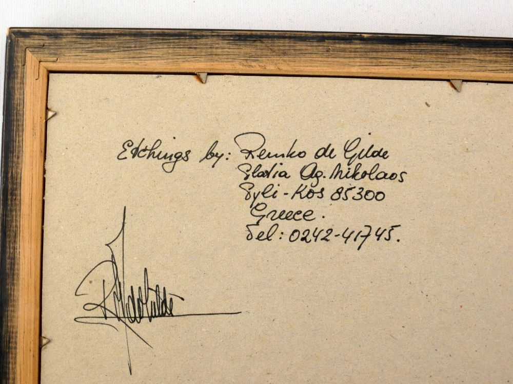 Gravures Remko de Gilde vue de Kos Grèce | Kaufen auf Ricardo