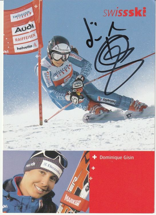 Dominique Gisin / Originalautogramm | Kaufen auf Ricardo