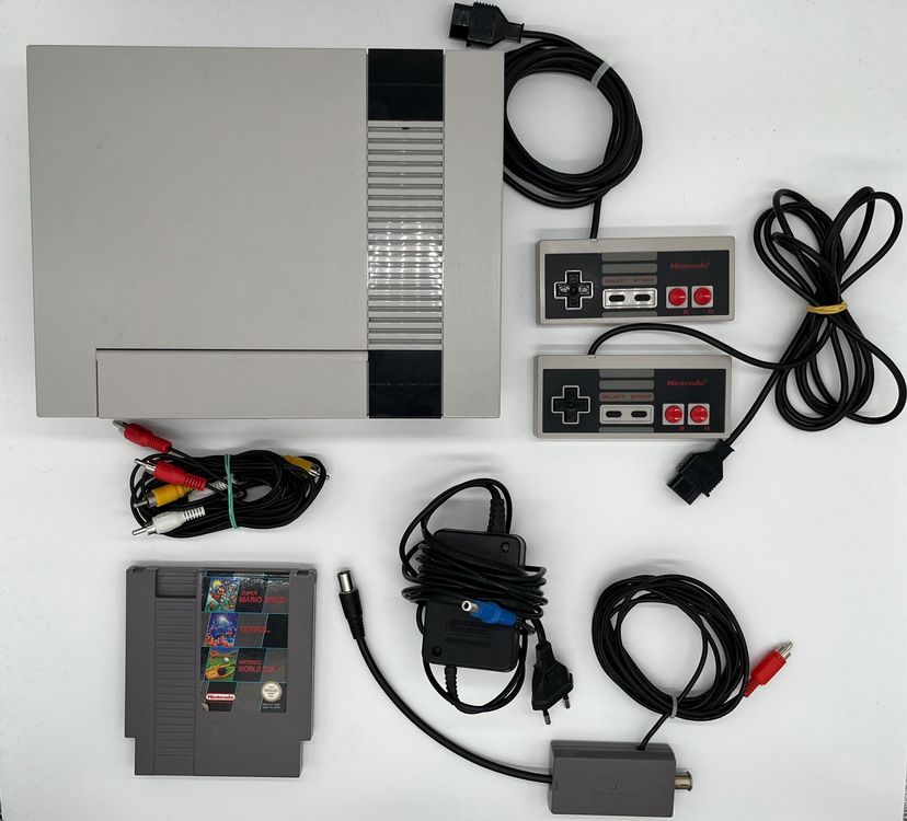 NES + 2 Controller *gereinigt* Mario Bros Tetris Nintendo (Gebraucht ...