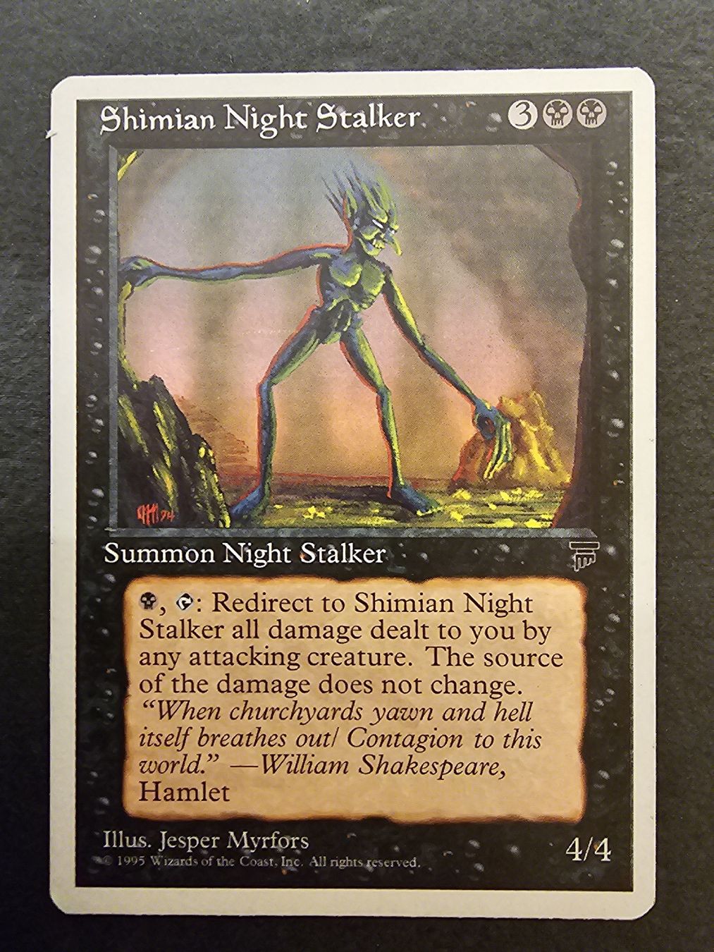Magic The Gathering: 2 x Shimian Night Stalker, selten (Gebraucht) in ...