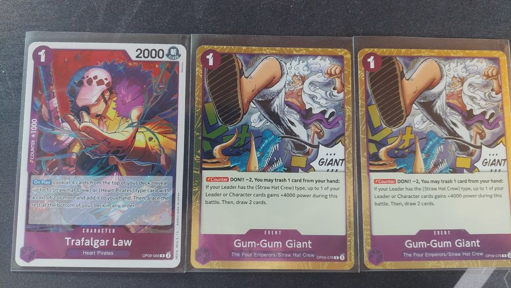 One Piece Trafalgar Law OP09-069 / Gum-Gum Giant OP09-078 (Neu (gemäss ...