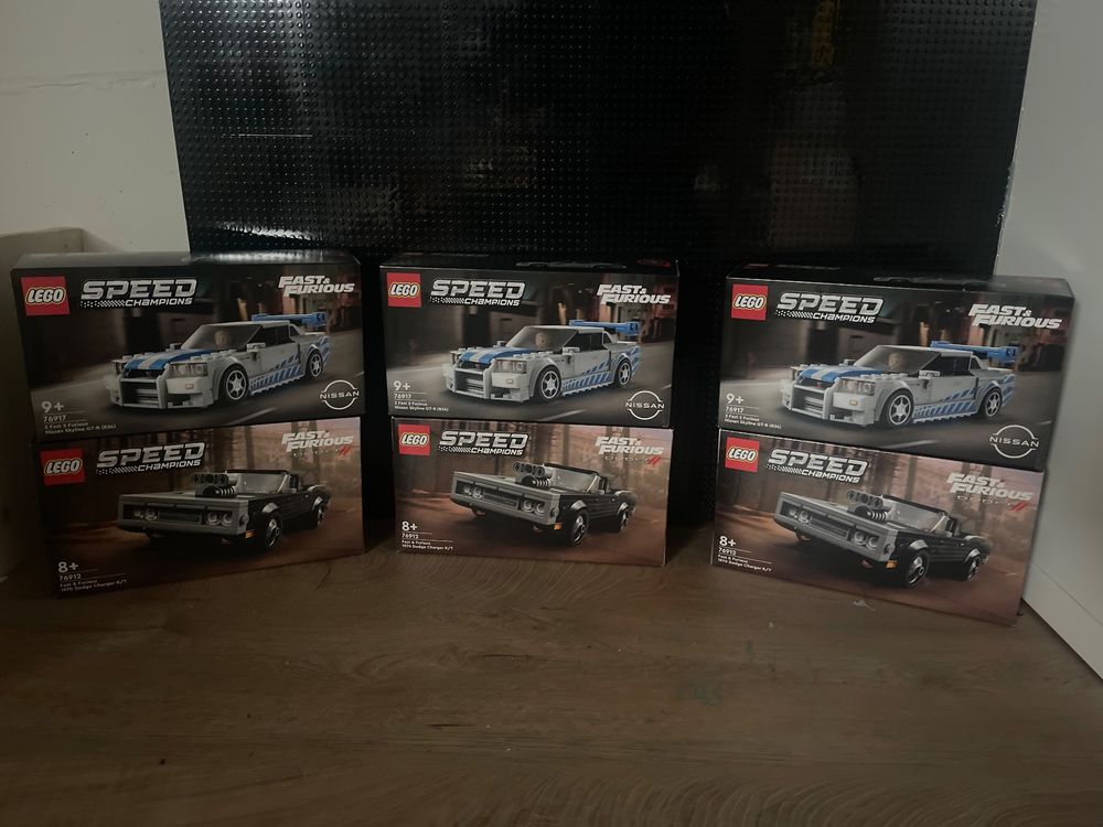 LEGO Bundle 76917 / 76912 Dodge Charger + Nissan Skyline (Neu und ...