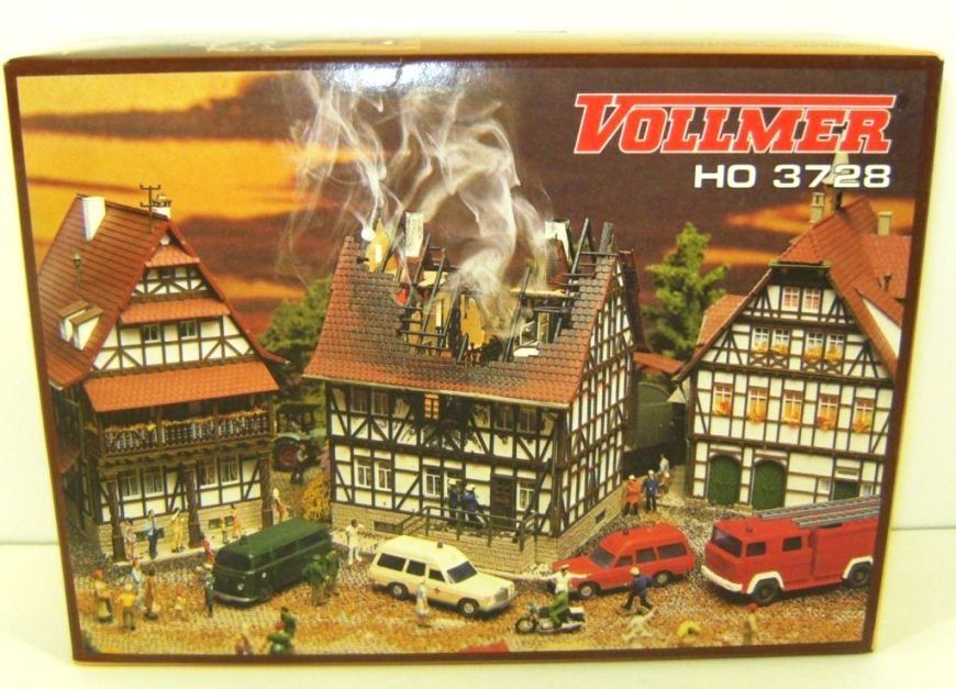 Vollmer H0 3728 Brennendes Haus 1:87, Bausatz,neu | Kaufen auf Ricardo