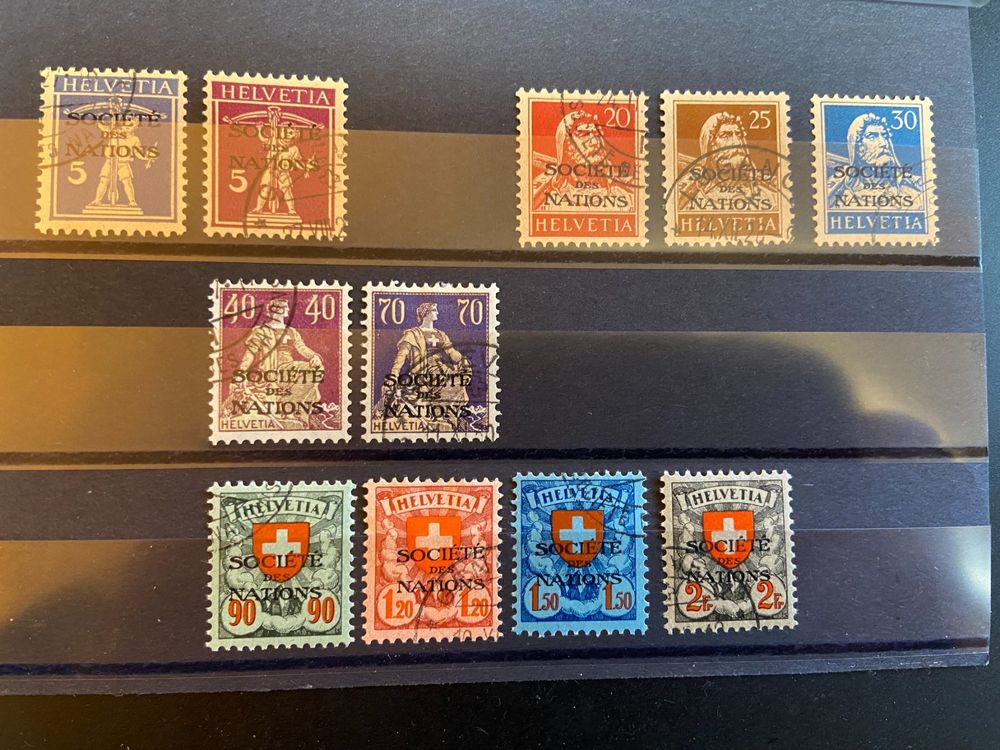 Briefmarken Schweiz, Genfer Aemter (Gebraucht) in Bauma für CHF 20 – mit Lieferung auf Ricardo ...