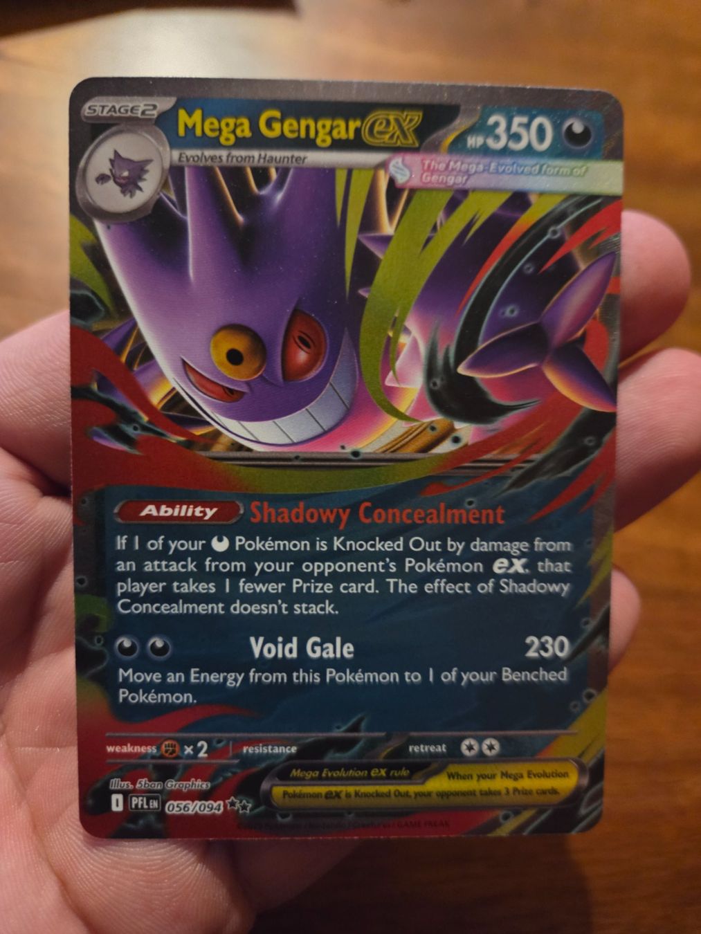 Mega Gengar Ex 056/094 Pokemon Phantasmal Flames (Gebraucht) in ...