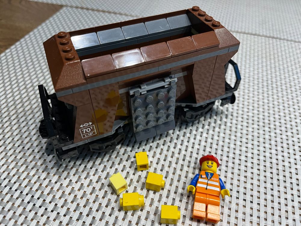 Lego City 60098 Eisenbahnwagen Schotterwagen Schutt Wagen (Gebraucht ...