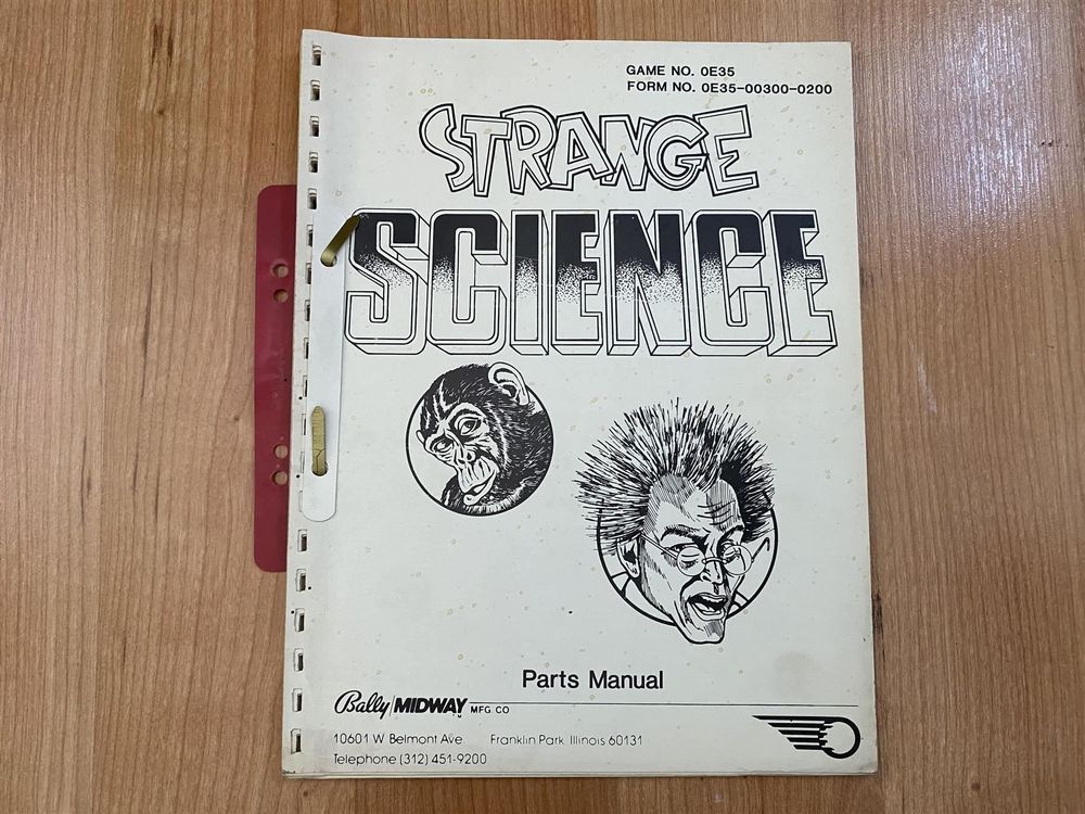 Parts Manual – Strange Science Bally (Gebraucht) in St.Gallen für CHF ...