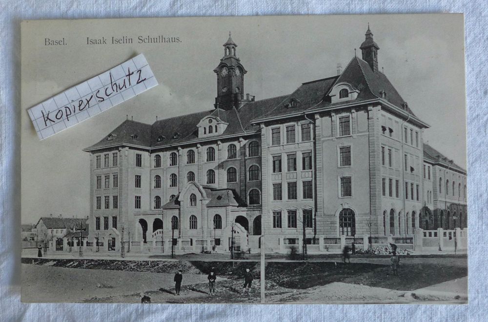 AK BASEL, Isaak Iselin SCHULHAUS, belebt (Gebraucht) in Wallisellen für CHF 6 – mit Lieferung ...