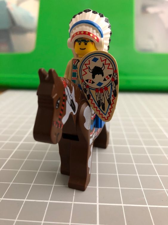 Lego Indianer / Native American Häuptling mit Pferd & Schild | Kaufen ...