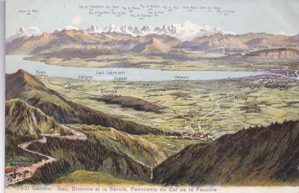 LAC LÉMAN aus der Vogelschau 1924 (C4 | Kaufen auf Ricardo