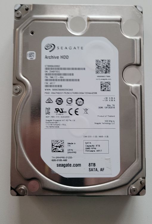 Seagate Archive HDD 8TB SATA | Kaufen auf Ricardo