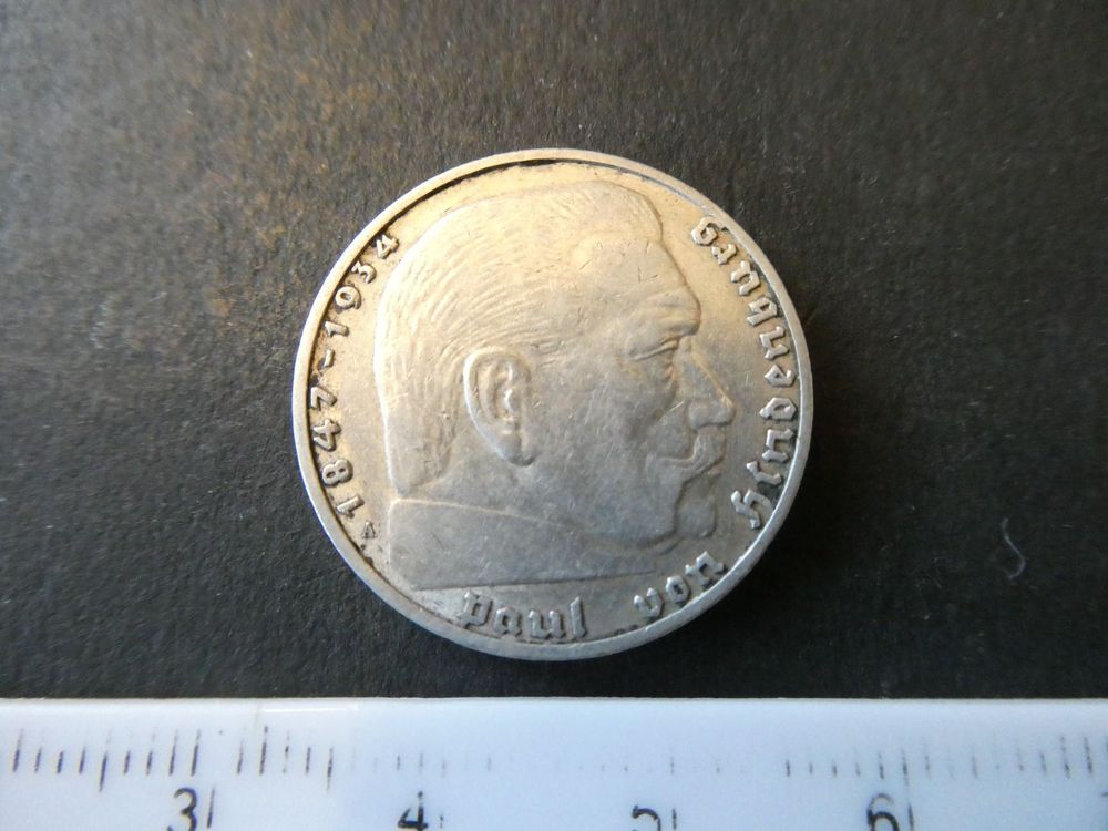 Dt. Reich 1937 A, 2 Reichsmark - Silber (Gebraucht) in Hinterforst für CHF 8 – mit Lieferung auf ...