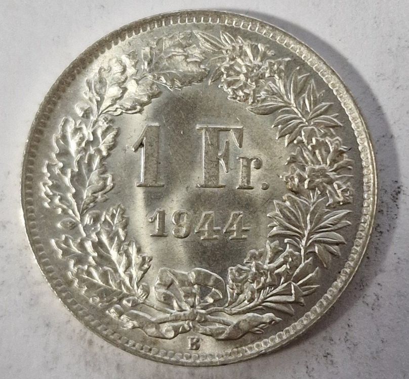 1 Franken 1944 Schweiz Silber (Gebraucht) in Mitlödi für CHF 4 – mit Lieferung auf Ricardo kaufen