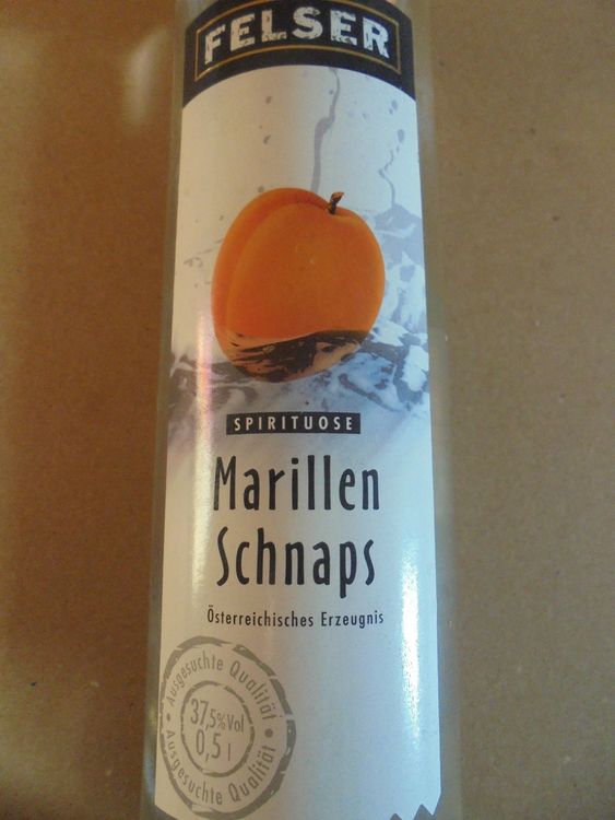 Marillen Schnaps / alcool d' abricots FELSER 0.5 L / 37.5 ° (Gebraucht ...
