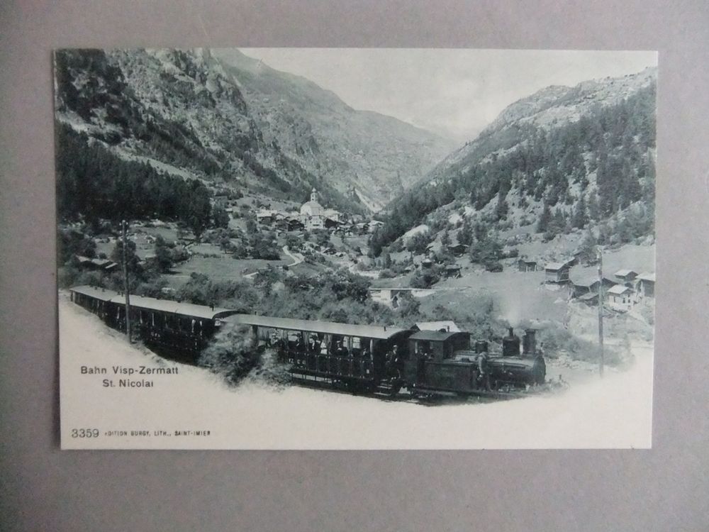 Strecke Visp Zermatt Bahn Dampflokomotive , St. Niklaus (Gebraucht) in St. Niklaus VS für CHF 12 ...