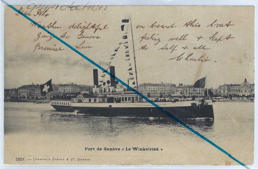 Genève. Le Port. Dampfschiff 'Winkelried'. (Gebraucht) in Horw für CHF ...